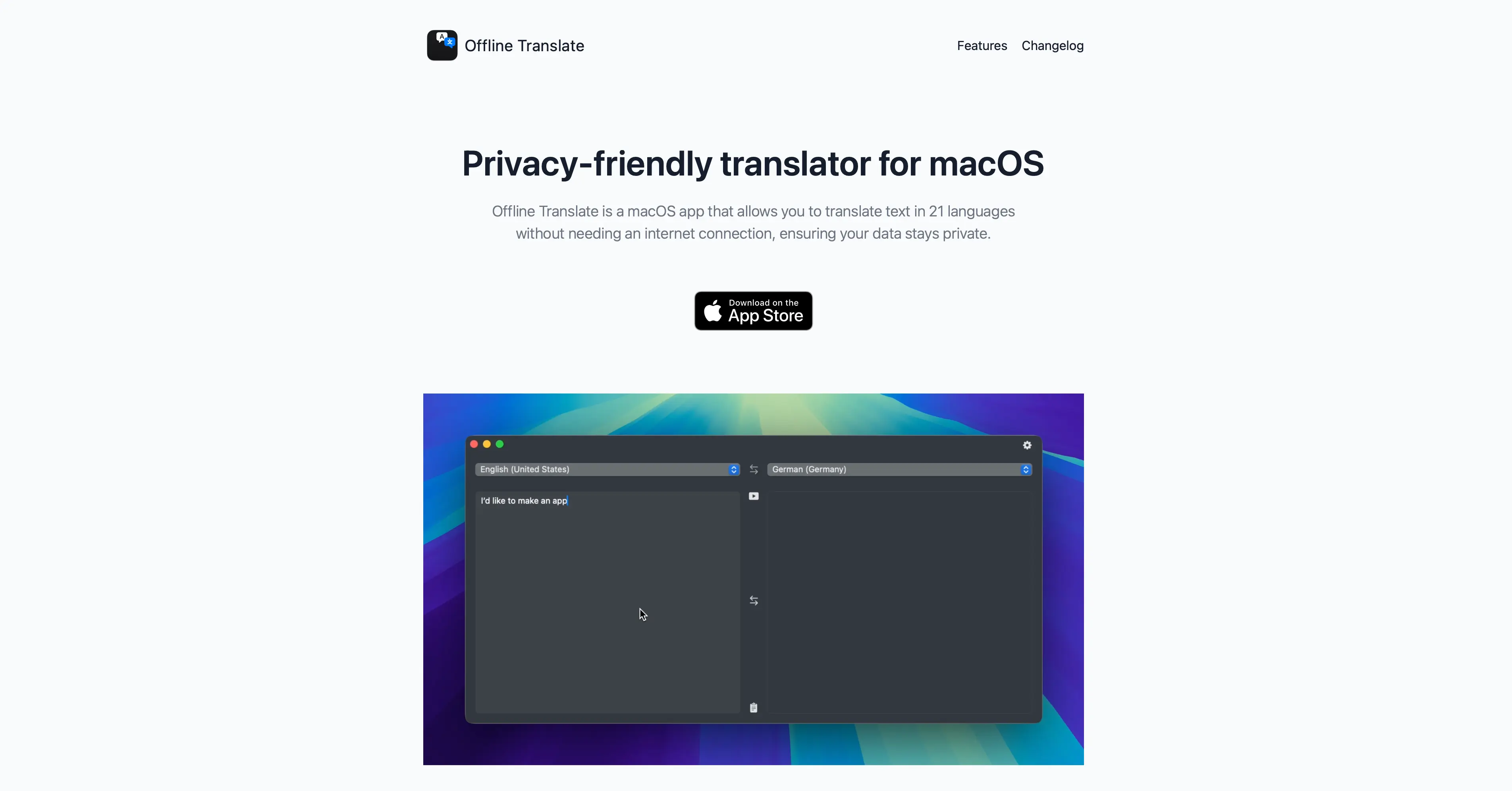 Privacy-friendly translator for macOS - Offline Translate